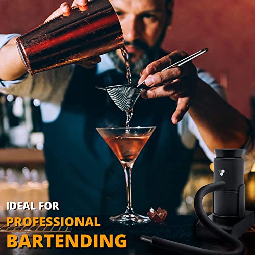 Cocktail Drink and Food Smoker - Restaurant Grade Handheld Smoking Gun - Portable Smoke Infuser for Cocktails and Cooking - Wood Chips Included