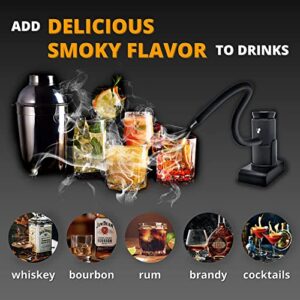 Cocktail Drink and Food Smoker - Restaurant Grade Handheld Smoking Gun - Portable Smoke Infuser for Cocktails and Cooking - Wood Chips Included