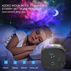 Star Projector,Bluetooth Speaker Remote Control Moon Nebula Galaxy Night Light Projector Ceiling Projector for Bedroom/Home/Theater/Party/Game Rooms/Camping and Night Light Ambience (Kids,Adult)