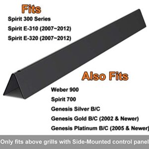 DELSbbq 5-Pack 22.5-inch Porcelain Steel Flavorizer Bars(16 Ga.), Replacement for Weber Genesis Silver B and C, Spirit 700, Gold B & C, Genesis Platinum B & C and 900 Grill