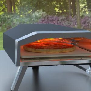 RIEDHOFF 12 Gas Pizza Oven, Outdoor Pizza Oven Propane with Foldable Legs, Portable Pizza Oven for Outside, Backyard, Camping, Party Cooking