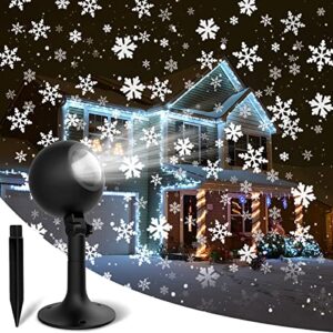 christmas decorations snowflake lights projector led snowfall spotlight waterproof landscape lamp indoor outdoor lighting for xmas holiday party wedding garden patio house