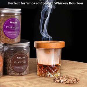 Natual Wood Chips for Smoker, Smoker Woodchips for Smoking Gun, Smoking Chips for Cocktails Drinks,Whiskey,BBQ,Meat,Pizza and Food Cooking | 6 Gift Pack - Apple, Walnut, Cherry, Pear, Oak, Pecan