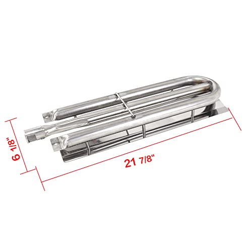 Derurizy Stainless Steel Burner Tube Gas Grill Replacement Parts for Select Viking VGBQ 41 in T Series, VGBQ 53 in T Series, VGBQ 53" T Series and Other Grill Models, 21.875" x 6.125", Pack of 3