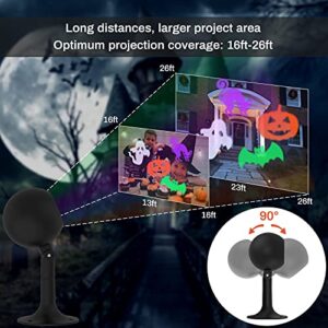 Halloween Lights, Outdoor Projector Indoor Decorations Light Led Spotlight Pumpkin Lighting Plug in Waterproof Decor Projection Show for Outside Yard