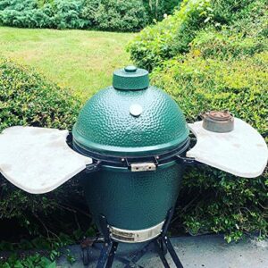 MixRBBQ Ceramic Vented Chimney Cap with Grill Seal Heat Gasket for Big Green Egg Accessories, BBQ Replacement Part for Medium,Large and XLarge Big Green Egg Smoker Charcoal Grills