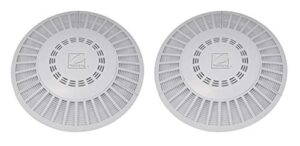 2) new polaris 5820 white unibridge unicover av main drain covers inground pool