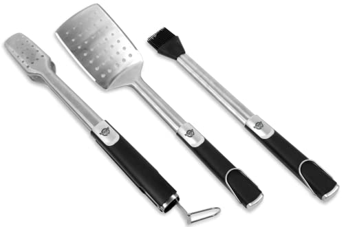 Pit Boss Grills Soft Touch 3 Piece Tool Set, Stainless