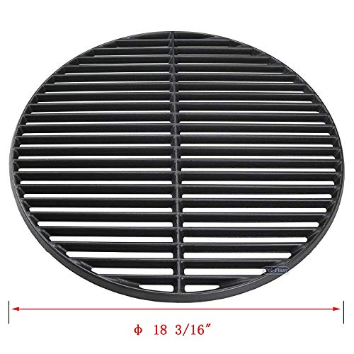 Votenli C6999A(1-Pack) 18 3/16 inches Cast Iron Cooking Grid Grates Replacement for Big Green Egg Large Vision Grill VGKSS-CC2,B-11N1A1-Y2A