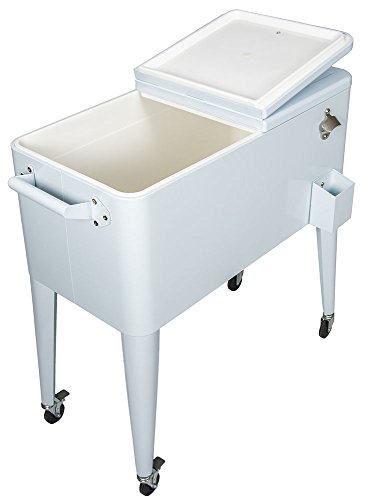 Permasteel 80 Quart Portable Cooler in White