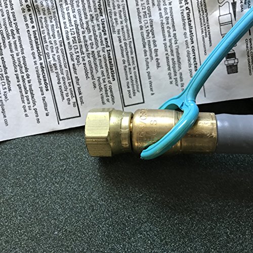 Weber #99263 10 Foot 3/8 Inch Natural Gas Hose Kit with 3/8 Quick Disconnect Fitting