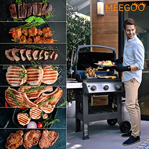 Grill Mat - BBQ Grill Mats for Outdoor Grill, Reusable, Works on Gas Charcoal and Electric BBQ - Lifetime Warranty (Set of 4, 19.68 x 15.74 Inch)