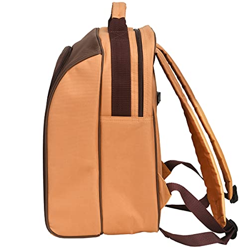 National Outdoor Living Two Tone Brown Picnic Cooler Backpack for Two