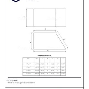 Oswald Supply Stainless Steel Trash Chute Door Wall Sleeve - for Laundry or Garbage (12" X 15")