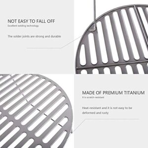 Boundless Voyage Titanium BBQ Grill Net with Folding Legs Outdoor Camping Hiking Grill Grate Ultralight Barbecue Charcoal Gridiron