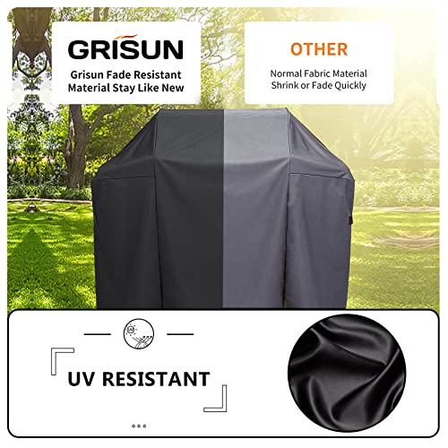 Grisun Grill Cover 51 inch - 7139 Gas Grill Cover for Weber Spirit II 300 and Spirit 300 Series Grills, Waterproof and UV-Resistant BBQ Cover for Spirit I&II 310, E310, 310, E330 and E315 Grill