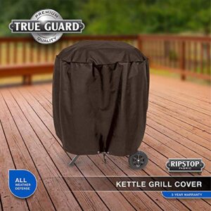 True Guard Grill Water Resistant Heavy Duty Patio Furniture Covers, Fade/Stain/UV Resistant for Outdoor Patio Furniture, 600D Rip-Stop Brown 30in