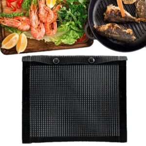 Non-Stick BBQ Grill Mesh Bag, Heat-Resistant Mesh Grilling Bag, Outdoor Picnic Tool(L)