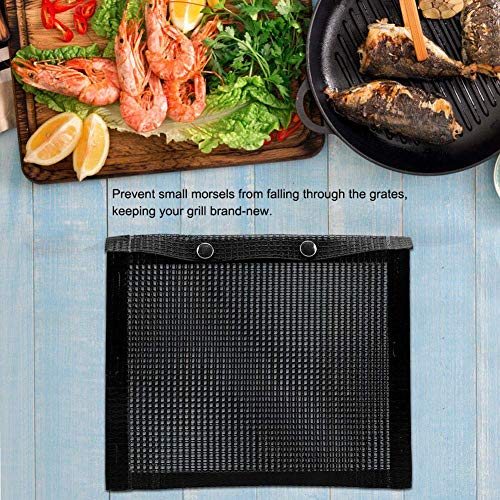 Non-Stick BBQ Grill Mesh Bag, Heat-Resistant Mesh Grilling Bag, Outdoor Picnic Tool(L)