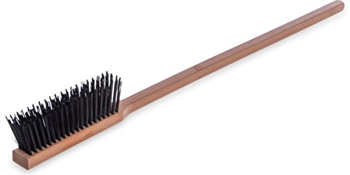 Carlisle FoodService Products 4577200 Carbon Steel Bristle Pizza/BBQ Oven Brush, 39" Overall Length