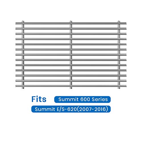 Stanbroil SUS 304 Solid Stainless Steel Cooking Grates for Weber Summit 600 Series Summit E-620 S-620 Gas Grills Without Smoker Box, Heavy Duty Grill Grid for Weber 67551 - Set of 3