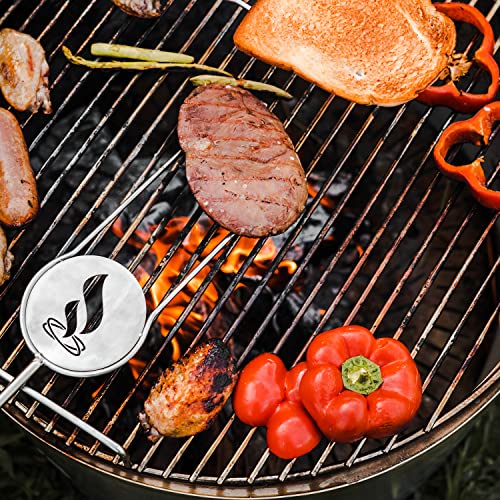 DIYTuning Grill Grate for 19.5” Fire Pit Outdoor Cooking Fireplaces Picnics Backpacking BBQ with Handle