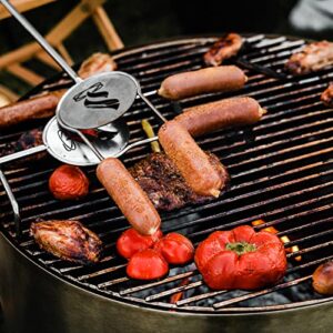 DIYTuning Grill Grate for 19.5” Fire Pit Outdoor Cooking Fireplaces Picnics Backpacking BBQ with Handle