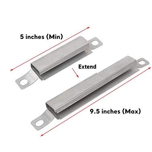 Uniflasy Universal Adjustable Crossover Channel Tubes Replacement Parts 5 up to 9.5 Inch for Nexgrill 720-0830h & Charbroil 463344116, 463241113, 463449914, 463436215, 463244011, Thermos 461442114