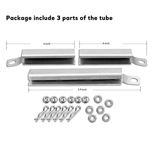 Uniflasy Universal Adjustable Crossover Channel Tubes Replacement Parts 5 up to 9.5 Inch for Nexgrill 720-0830h & Charbroil 463344116, 463241113, 463449914, 463436215, 463244011, Thermos 461442114