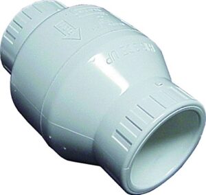 spears s1520-20 pvc utility swing check valve, 2-inch, white