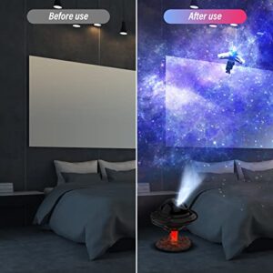 BestYiJo Star Projector Galaxy Night Light, UFO Galaxy Projector, Timer, Touch and Remote Control, Starry Nebula LED Ceiling Projector, Room Decor for Bedroom, Gifts for Birthdays, Valentine's Day