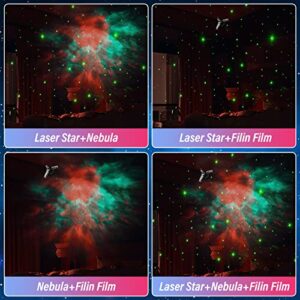 BestYiJo Star Projector Galaxy Night Light, UFO Galaxy Projector, Timer, Touch and Remote Control, Starry Nebula LED Ceiling Projector, Room Decor for Bedroom, Gifts for Birthdays, Valentine's Day