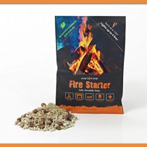 InstaFire Granulated Fire Starter, All Natural, Eco-Friendly, Lights up to 4 Total Fires in Any Weather, Awarded 2017 Fire Starter Of The Year, 1 Pk