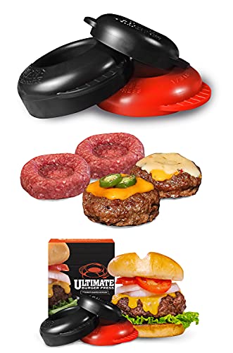 Ultimate Burger Press - 1/4lb, 1/3lb and 1/2lb Stuffed Burger Patty (3 Sizes Inside) GET More Creative