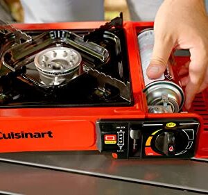 Cuisinart CGG-1050 Portable Butane Camping Stove with Carrying Case - 8,000 BTU Burner - Perfect for Camping and Tailgating