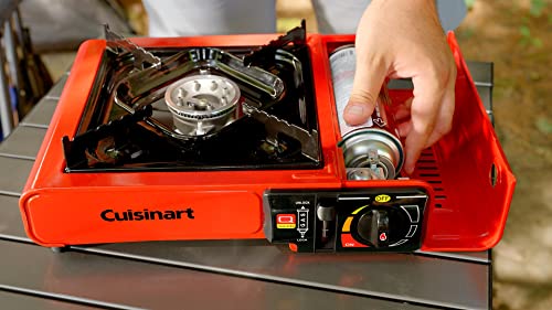 Cuisinart CGG-1050 Portable Butane Camping Stove with Carrying Case - 8,000 BTU Burner - Perfect for Camping and Tailgating