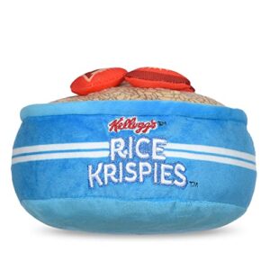 kellogg’s for pets 6” rice krispies plush squeak toy dogs | officially licensed pet products | food themed dog toys, rice krispies cereal, funny pet gift ideas