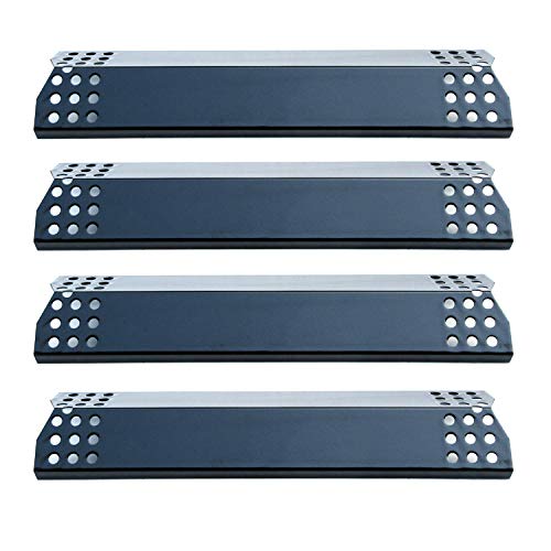 Direct Store Parts DP129 (4-Pack) Porcelain Steel Heat Shield/Heat Plates Replacement for Sunbeam, Nexgrill, Grill Master, Charbroil, Kitchen Aid, Members Mark, Uberhaus, Gas Grill Models (4)