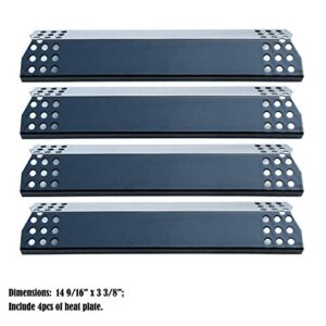 Direct Store Parts DP129 (4-Pack) Porcelain Steel Heat Shield/Heat Plates Replacement for Sunbeam, Nexgrill, Grill Master, Charbroil, Kitchen Aid, Members Mark, Uberhaus, Gas Grill Models (4)