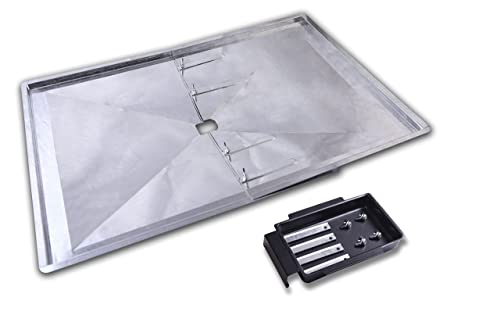 Outdoor Bazaar Replacement Grease Tray Set for BBQ Grill Models from Nexgrill, Dyna Glo, Kenmore, Backyard Grill, BHG, Uniflame and Others (20-23.5 inches)