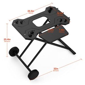 Stanbroil Collapsible Grill Cart for Blackstone 17/22 Inch Griddle, Upgraded Outdoor Griddle Stand with Hooks and Folding Shelf, Comes in One Piece, Stable and Sturdy