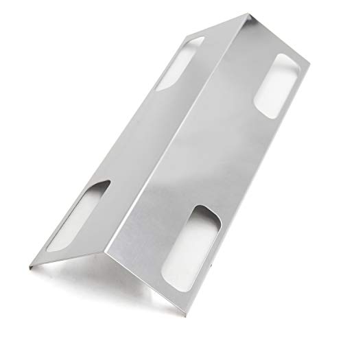 Hongso 15 3/8" Stainless Steel Cooking Grill Heat Plates Shield for Affinity 3000 Series, 4 Burner Ducane Affinity 3100 3200 3400, 4100, Affinity 31421001, SPI351(4-Pack Heat Tent, Burner Covers)