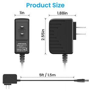 NFGEKT 5V Power Supply Adapter for Cisco IP Phones SPA525G2, SPA504G, SPA508G, SPA303, SPA922, SPA942, and SPA962, SPA300, SPA500, CP500, SPA900, Cisco SPA Series