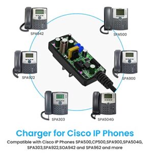 NFGEKT 5V Power Supply Adapter for Cisco IP Phones SPA525G2, SPA504G, SPA508G, SPA303, SPA922, SPA942, and SPA962, SPA300, SPA500, CP500, SPA900, Cisco SPA Series