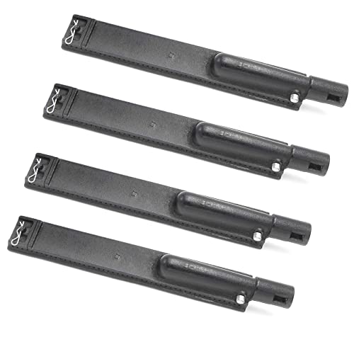 Cmanzhi C2F301 (4-Pack) 15 13/16" Cast Iron Grill Burner Replacement Parts for Jennair 720-0062, 720-0063, Nexgrill 720-0671, 720-0165, Charbroil 463241004, 463241904, 463247404, 463247504