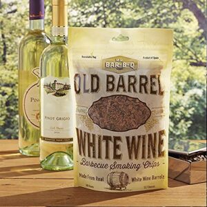 Mr. Bar-B-Q Old Barrel White Wine Barbecue Smoking Chips Home, Brown