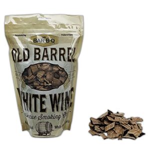 Mr. Bar-B-Q Old Barrel White Wine Barbecue Smoking Chips Home, Brown