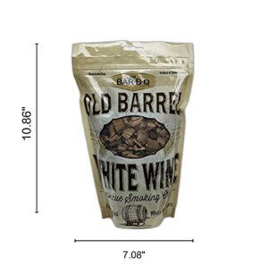 Mr. Bar-B-Q Old Barrel White Wine Barbecue Smoking Chips Home, Brown