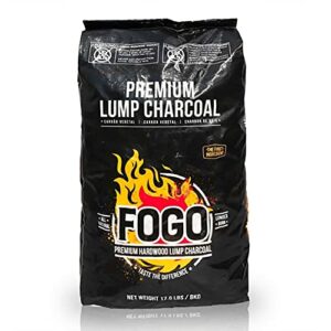 fogo premium hardwood lump 17.6-pound black bag