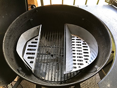 Slow 'N Sear Stainless Steel Charcoal Basket for 18" Charcoal Grills from SnS Grills